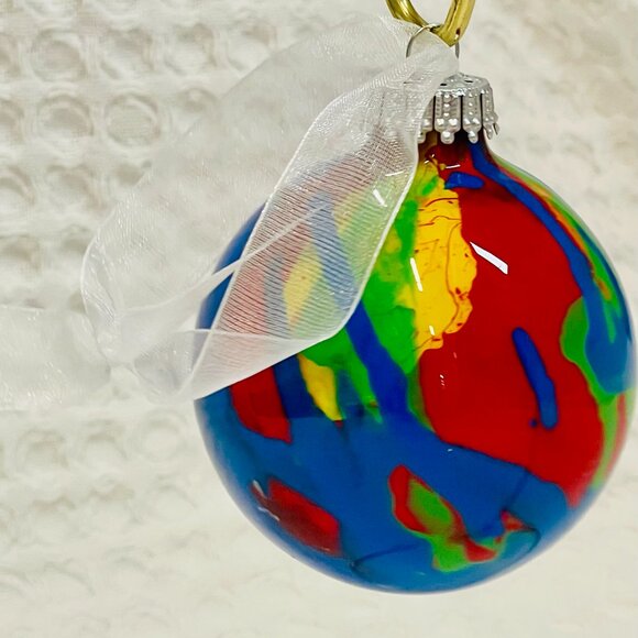 Mazz | Holiday | Hand Painted Glass Art Ornament | Poshmark